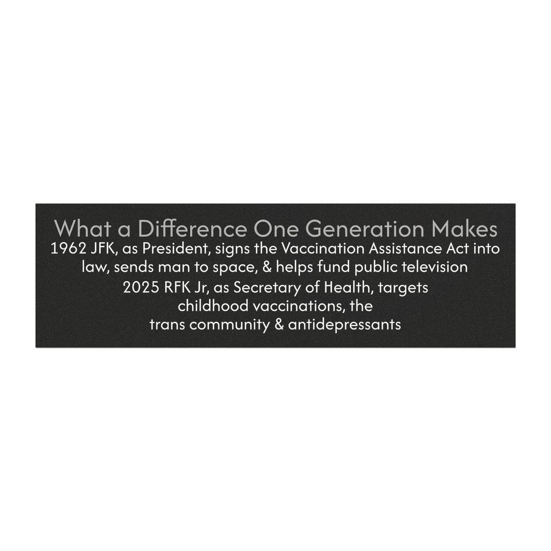 Historical Legacy Car Magnets JFK & RFK Jr Generational Reflection ...