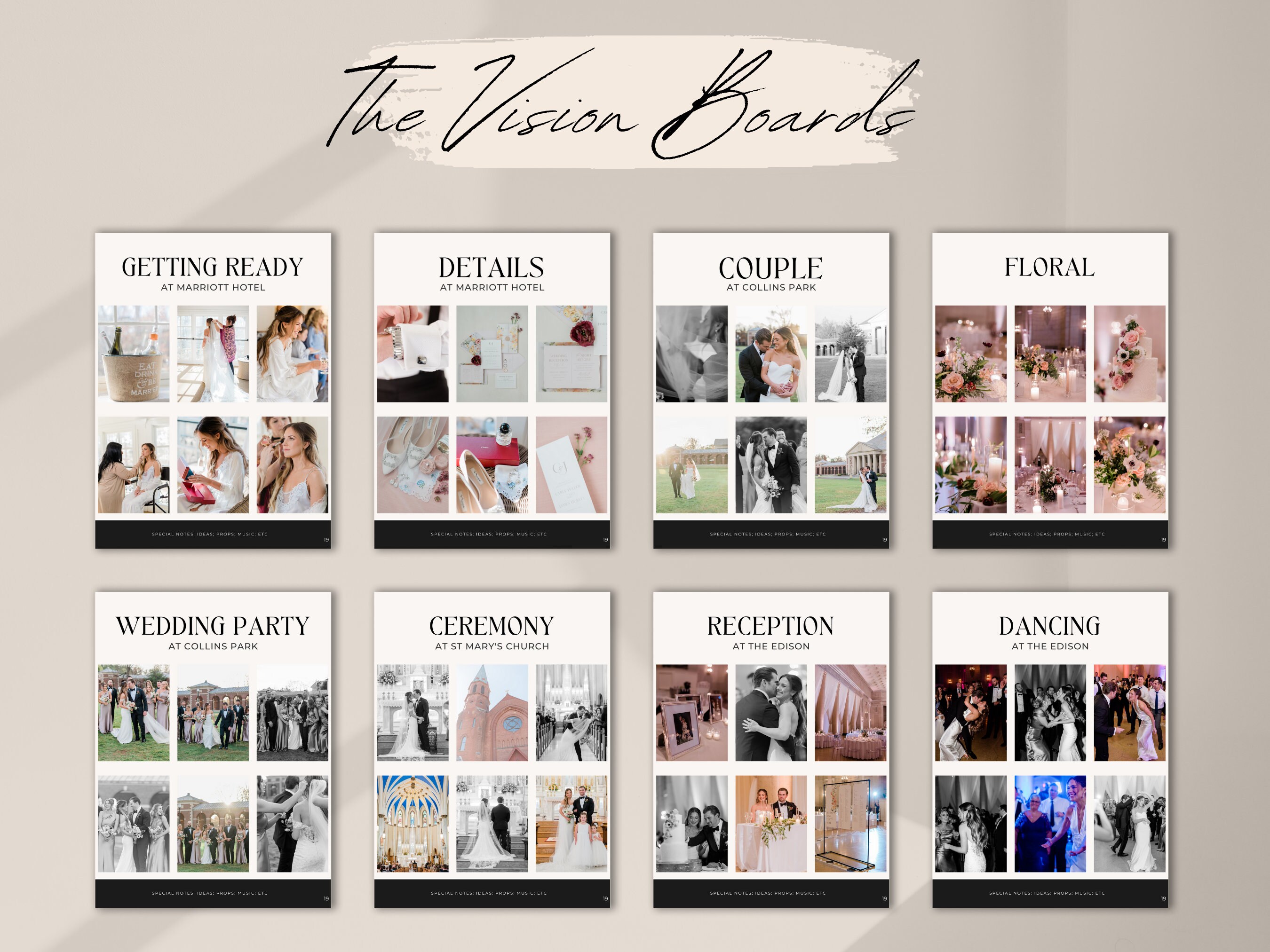 Ultimate Wedding Day Photo, Video and Social Media Shot List Template ...