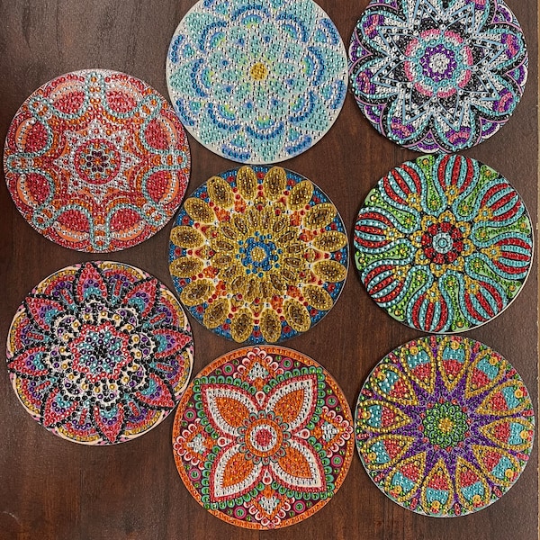 Diamond Dot Coasters - Etsy