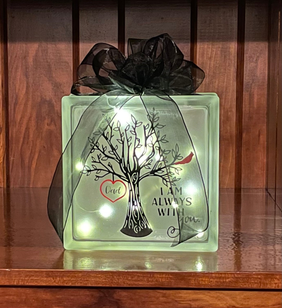 Memorial Glass Block - Etsy