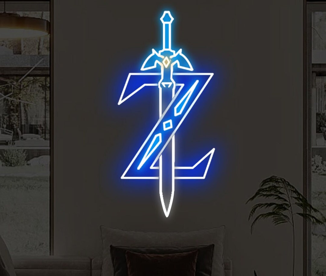 Zelda Neon Sign Legend of Zelda Art Led Neon Sign Zelda - Etsy