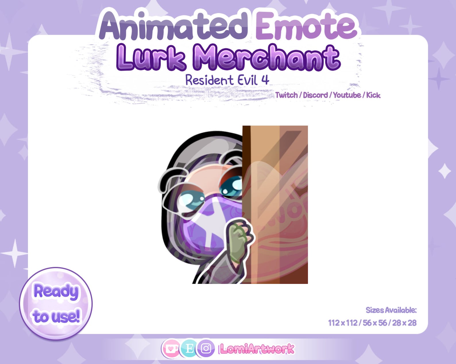 Resident Evil 4 Merchant Animated Emote: Lurker Chibi (ready to Use) - Etsy