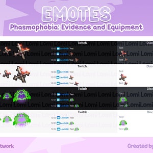 Phasmophobia Emotes: Investigation Equipment - Twitch/discord/kick (p2u ...