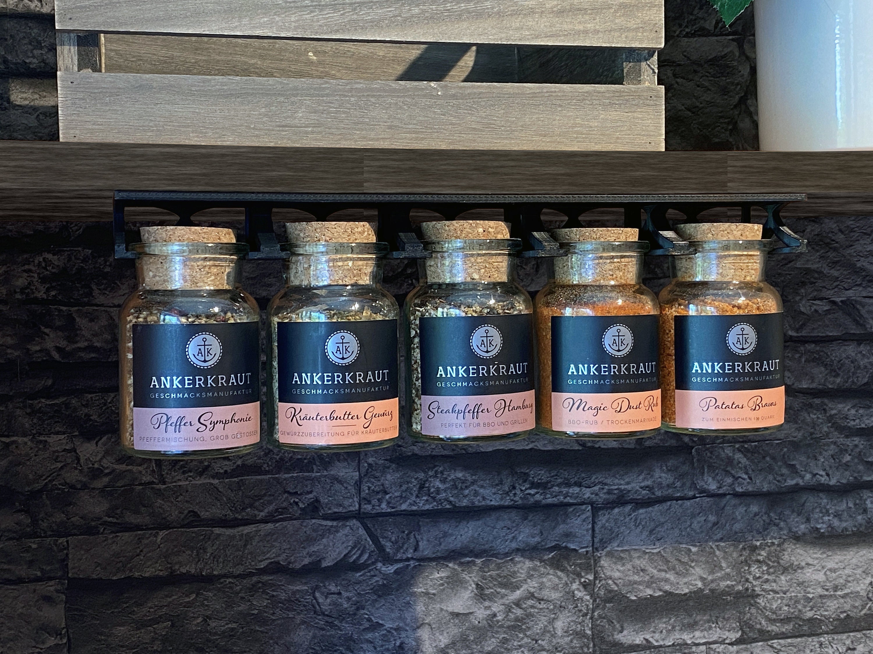 Spice Rack for Anchor Herb Spice Jars / Base Cabinet Holder / Shelf ...