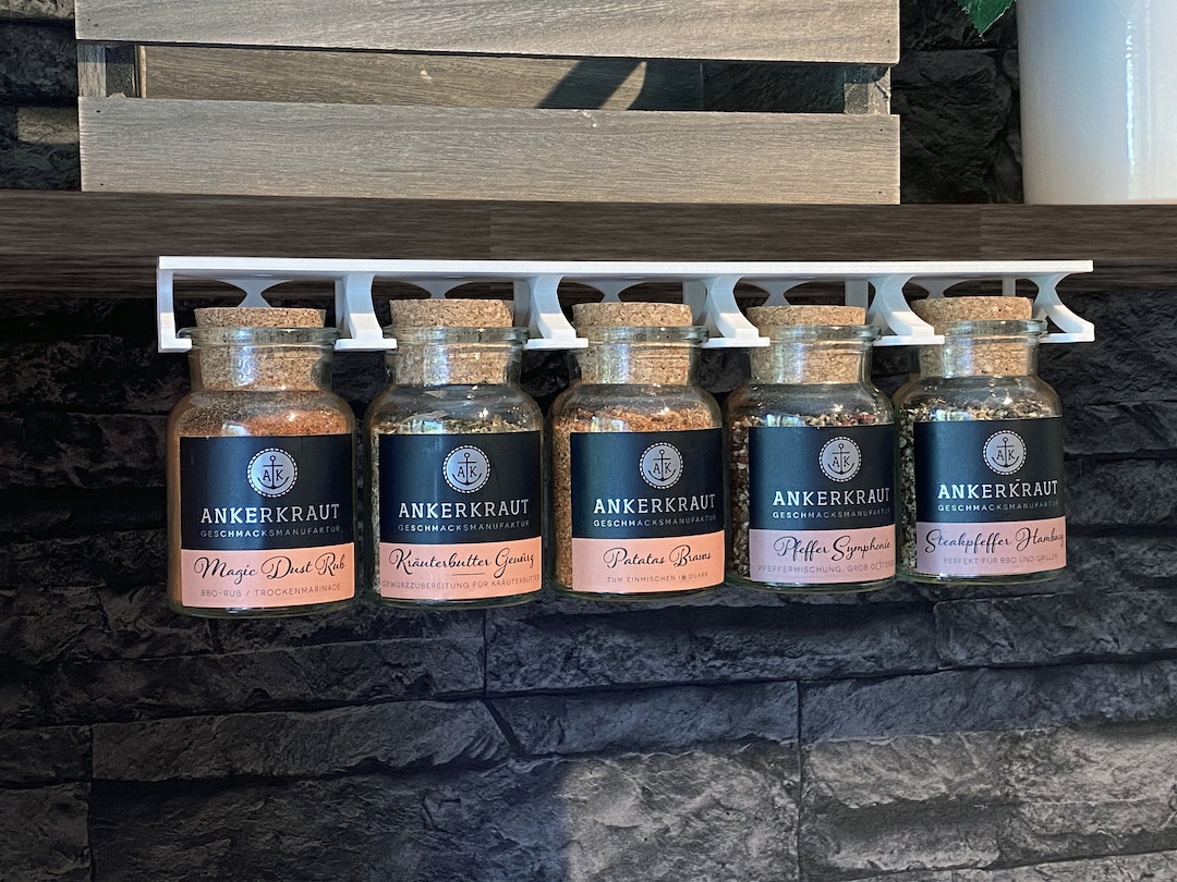 Spice Rack for Anchor Herb Spice Jars / Base Cabinet Holder / Shelf ...