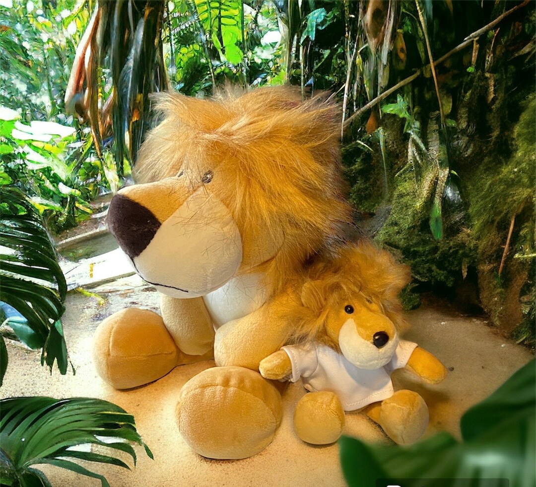 Custom Plush Lion: Personalized Photo Keepsake, Leo Zodiac Gift - Etsy