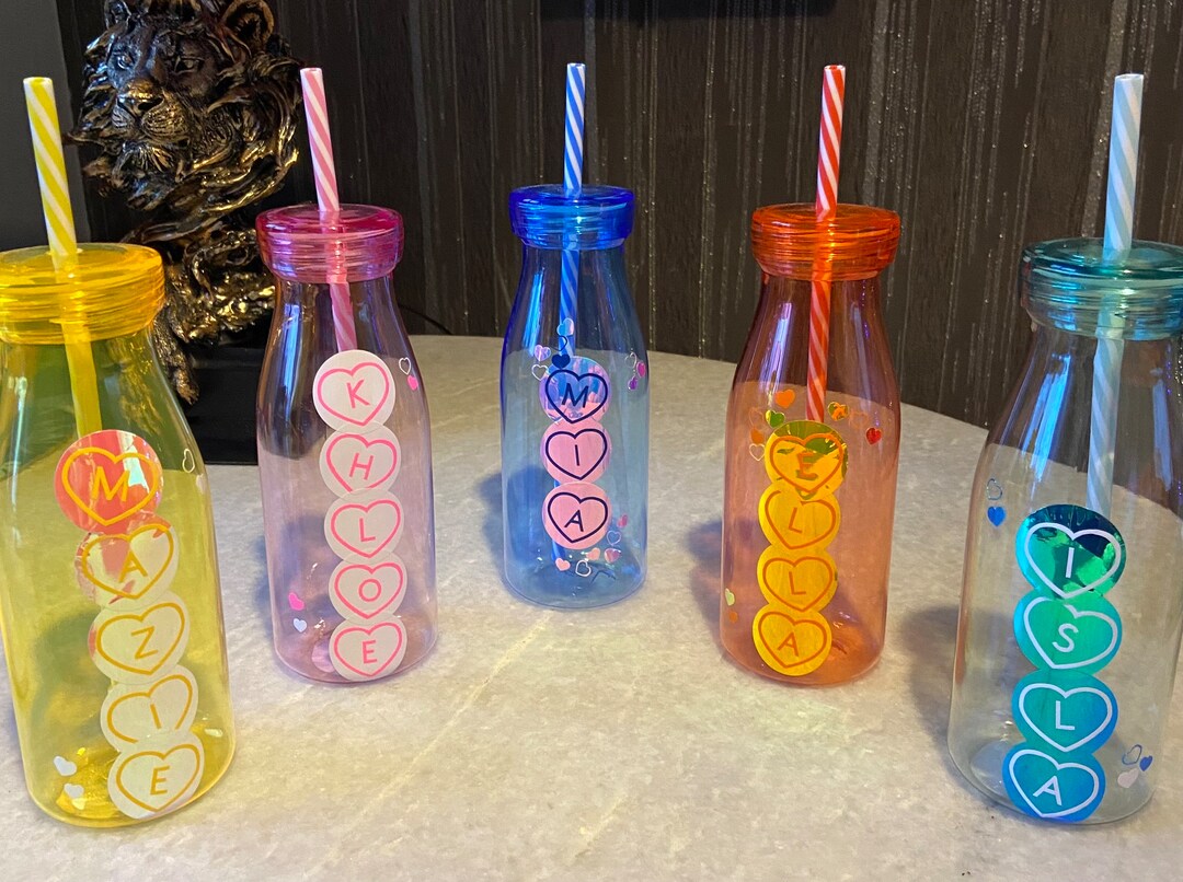 Party Favour Bottles Love Hearts Sweets Personalised Name in ...