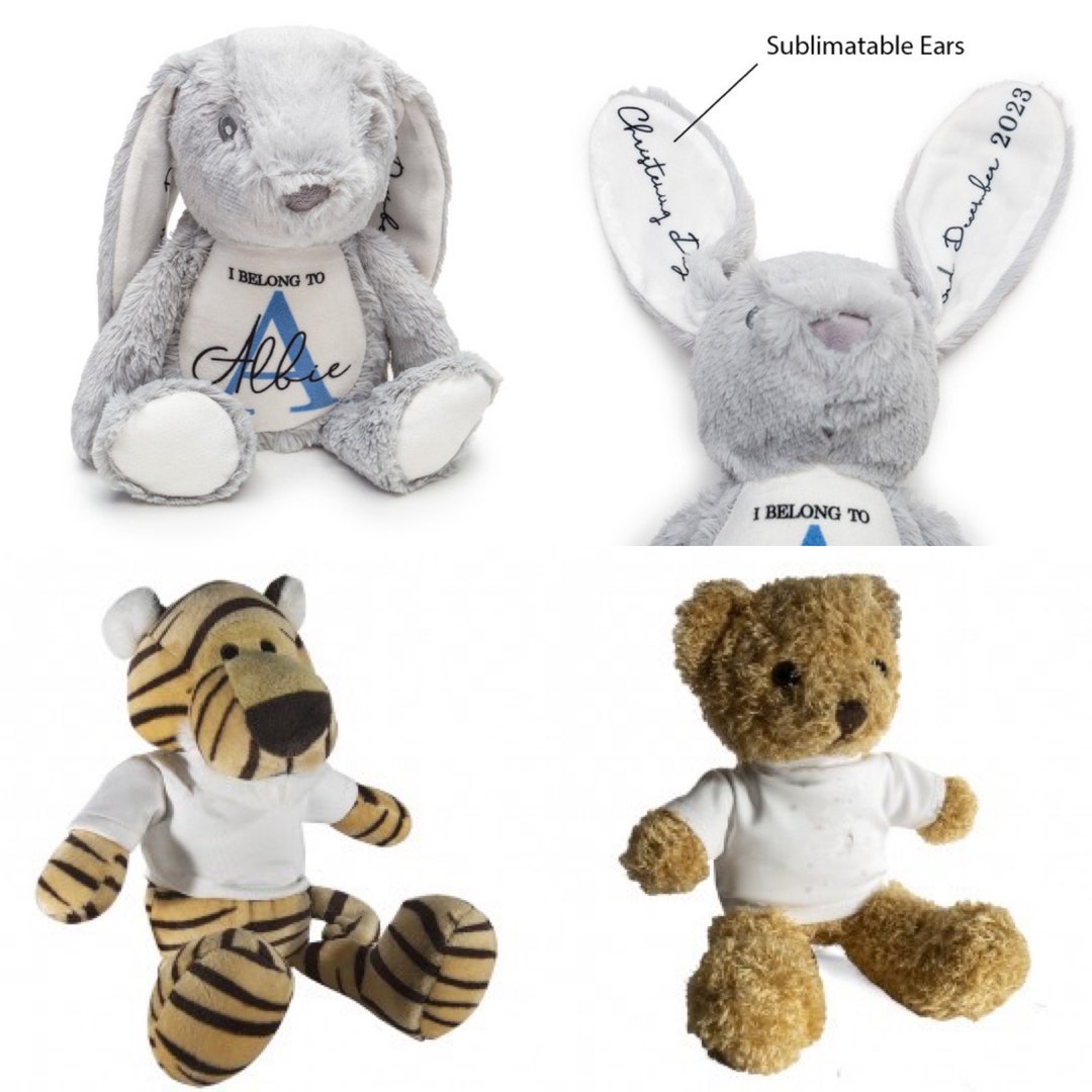 Personalised Sublimation Plush Toys for Cherished Moments Bunny Rabbit ...
