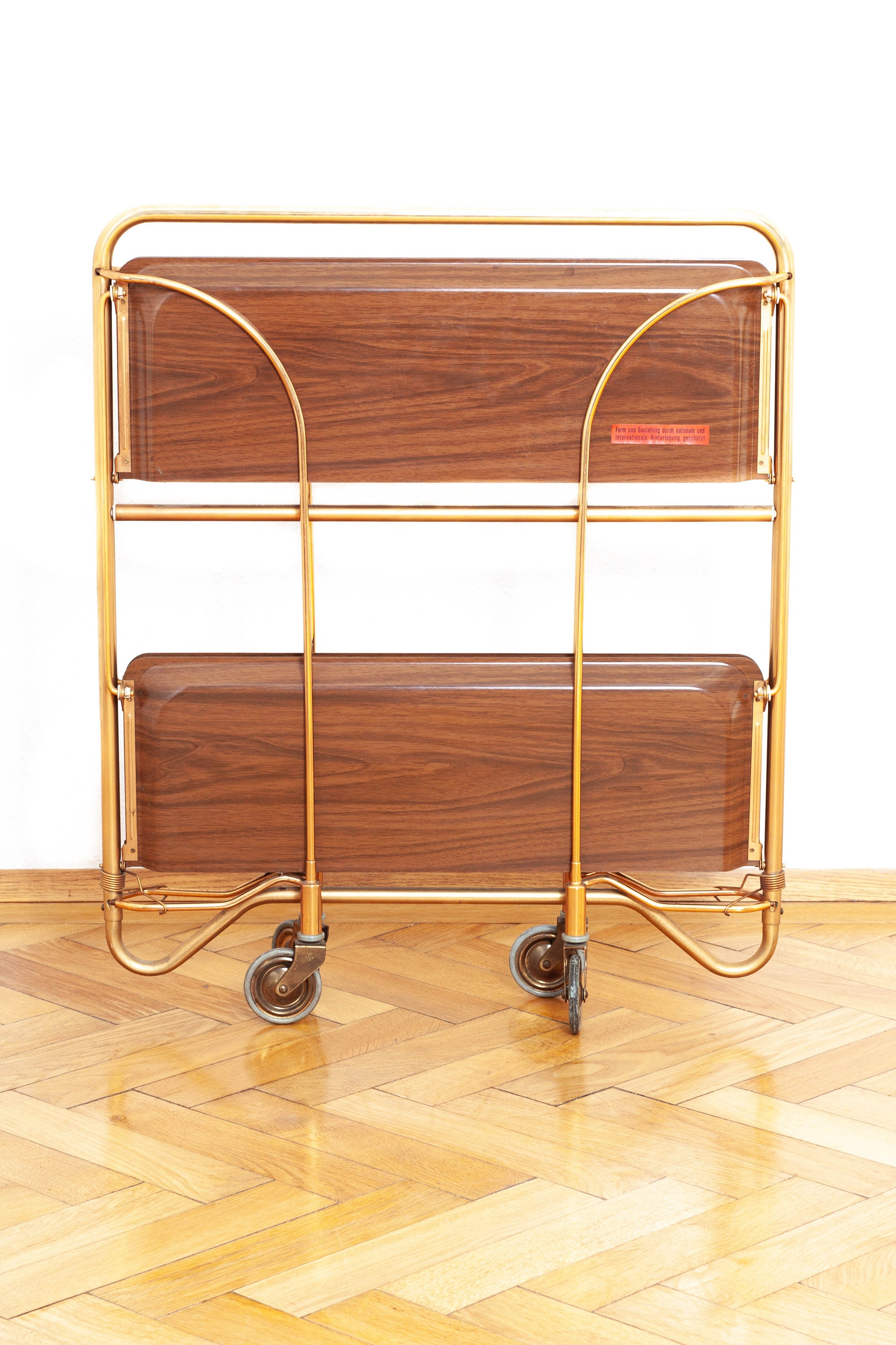 Vintage Bar Trolley Foldable, Midcentury 60s, Bremshey Dinett Serving ...