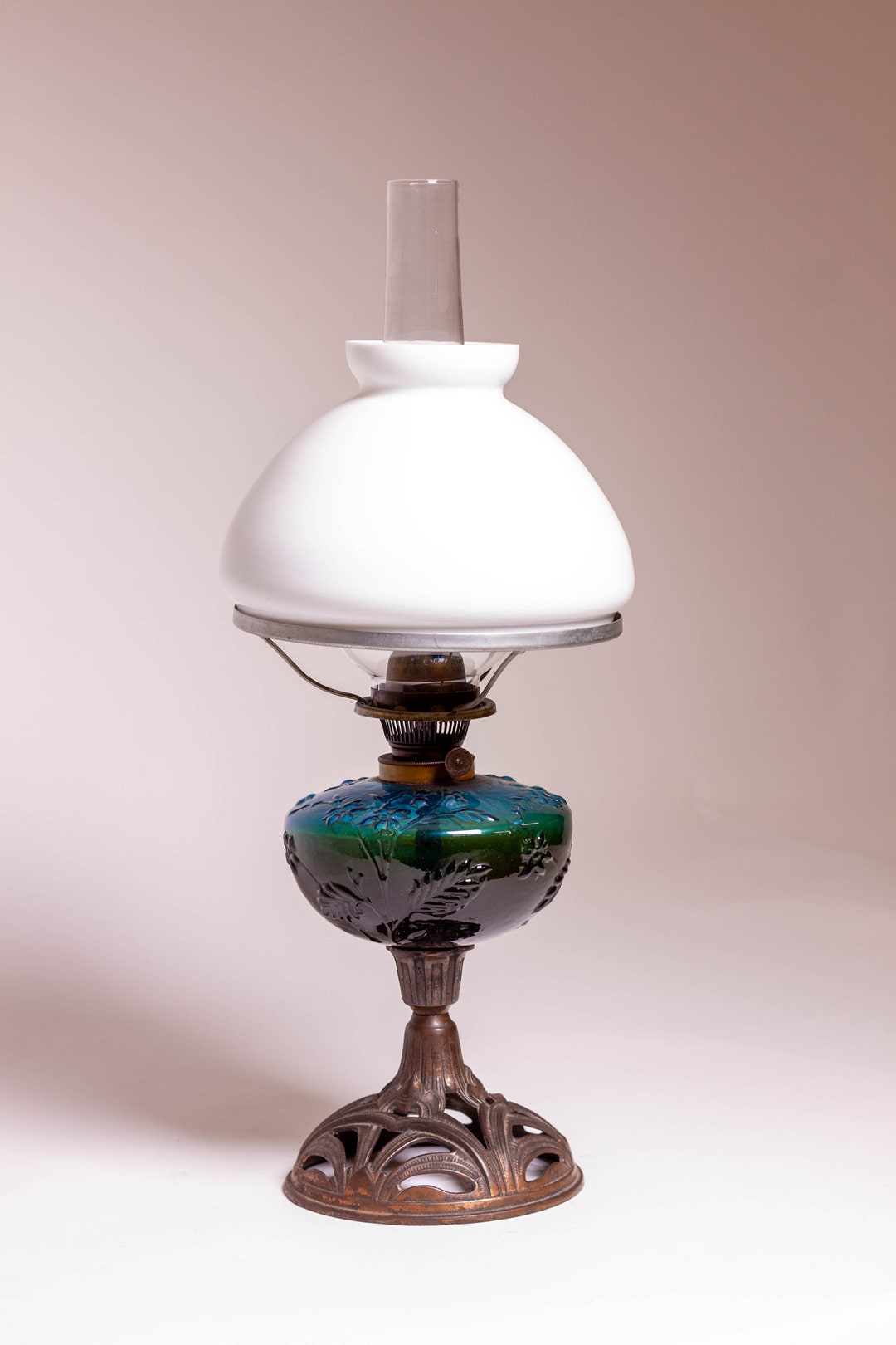 Art Nouveau Lamp Antique Oil Lamp From DITMAR Vienna - Etsy