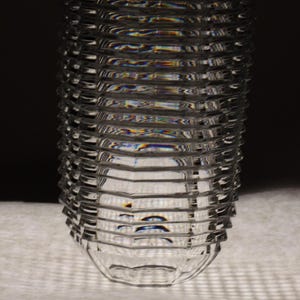 Large Vintage RIEDEL Glass Vase in Art Deco Style, Solid Midcentury ...