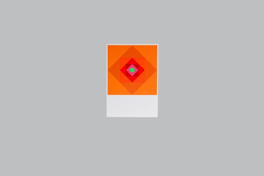Vintage Bauhaus Screenprint Poster: 1960s Geometric Graphic Art - Etsy