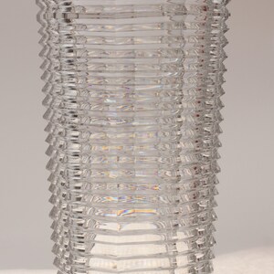 Large Vintage RIEDEL Glass Vase in Art Deco Style, Solid Midcentury ...