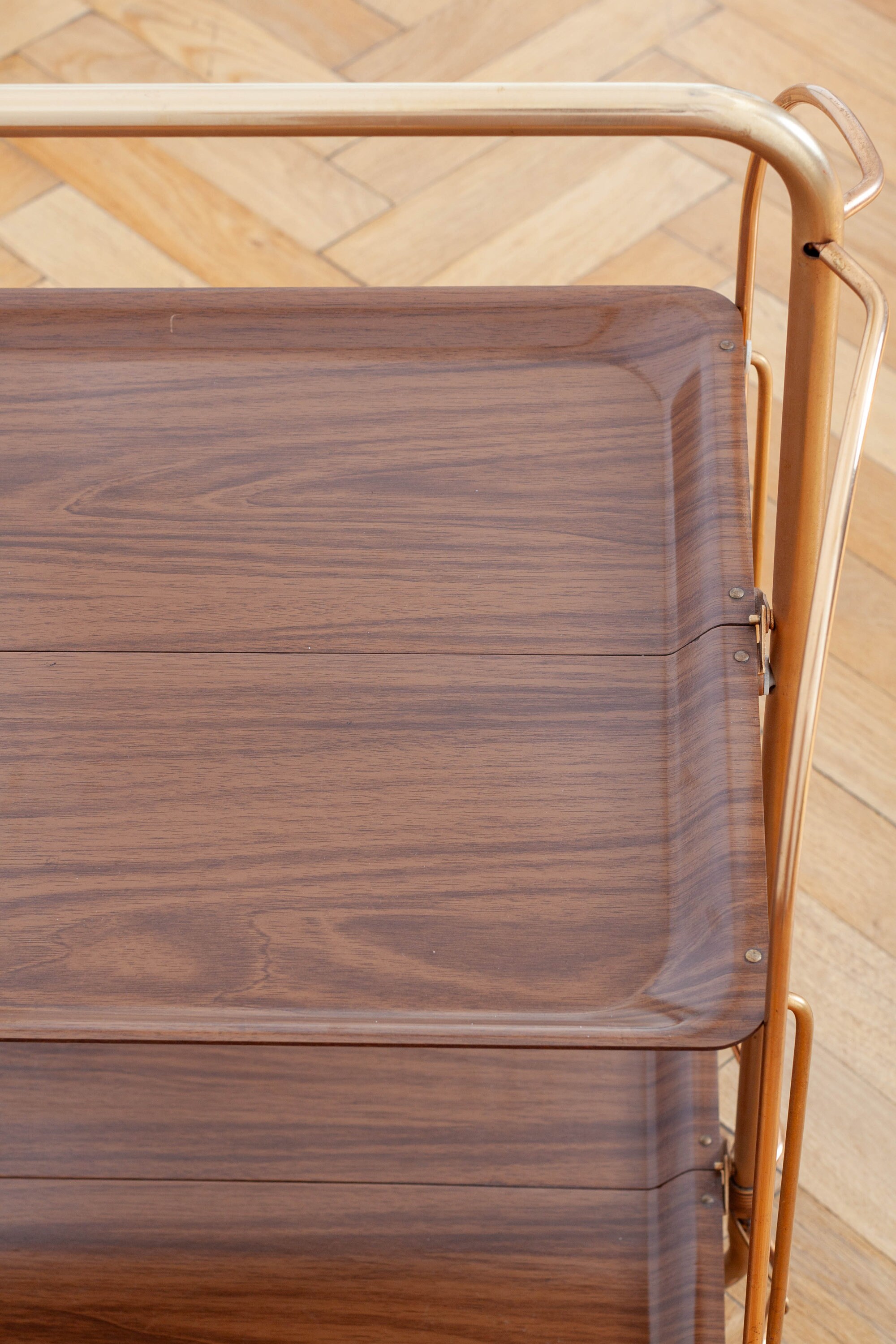 Vintage Bar Trolley Foldable, Midcentury 60s, Bremshey Dinett Serving ...