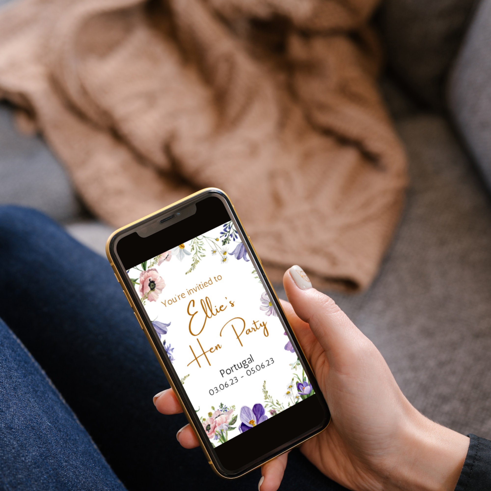 Hen Party Invitation. Editable, Printable and Digital. Hen Do Invite ...