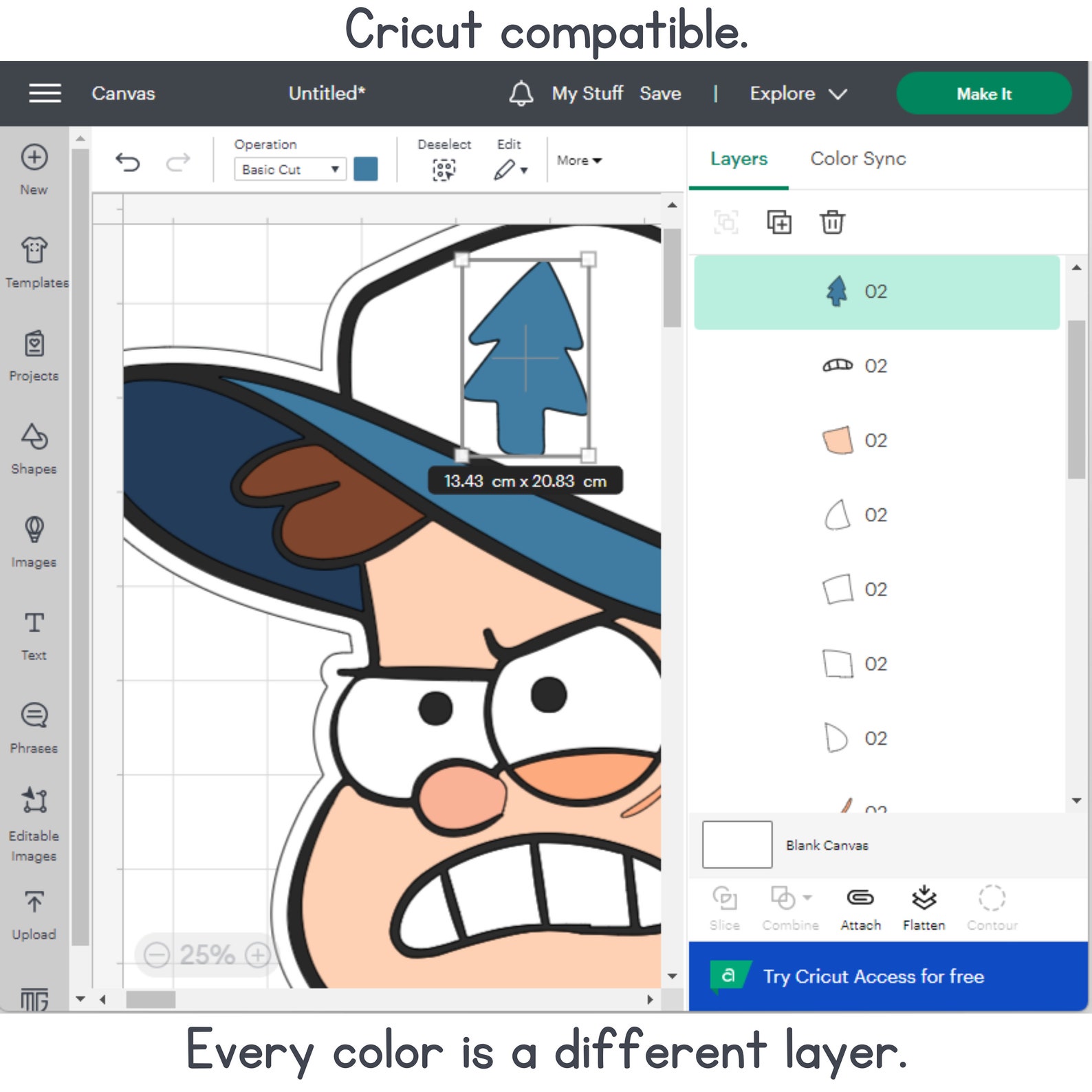 Dipper Pines | Gravity Falls | Svg Png Jpg Ai Eps Pdf | Cricut ...