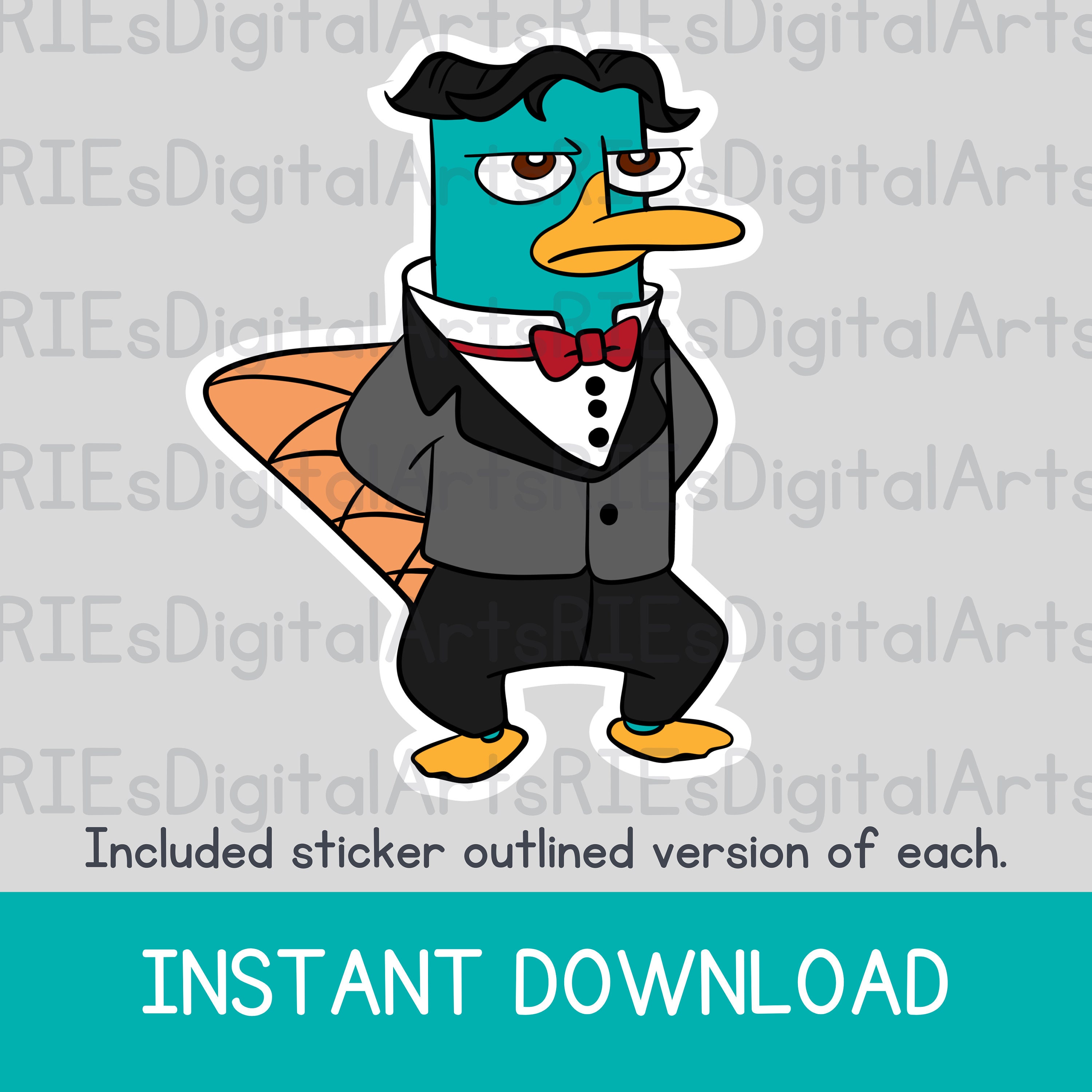 Agent P Costume Perry the Platypus in Costume Phineas and - Etsy