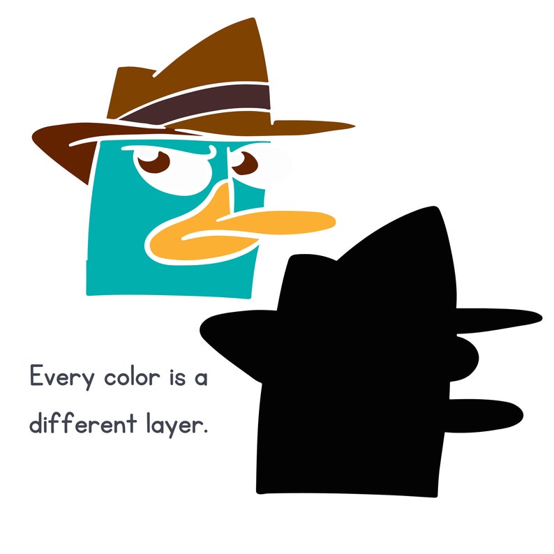 Agent P | Perry the Platypus | Phineas and Ferb | Svg Png Jpg Ai Eps ...