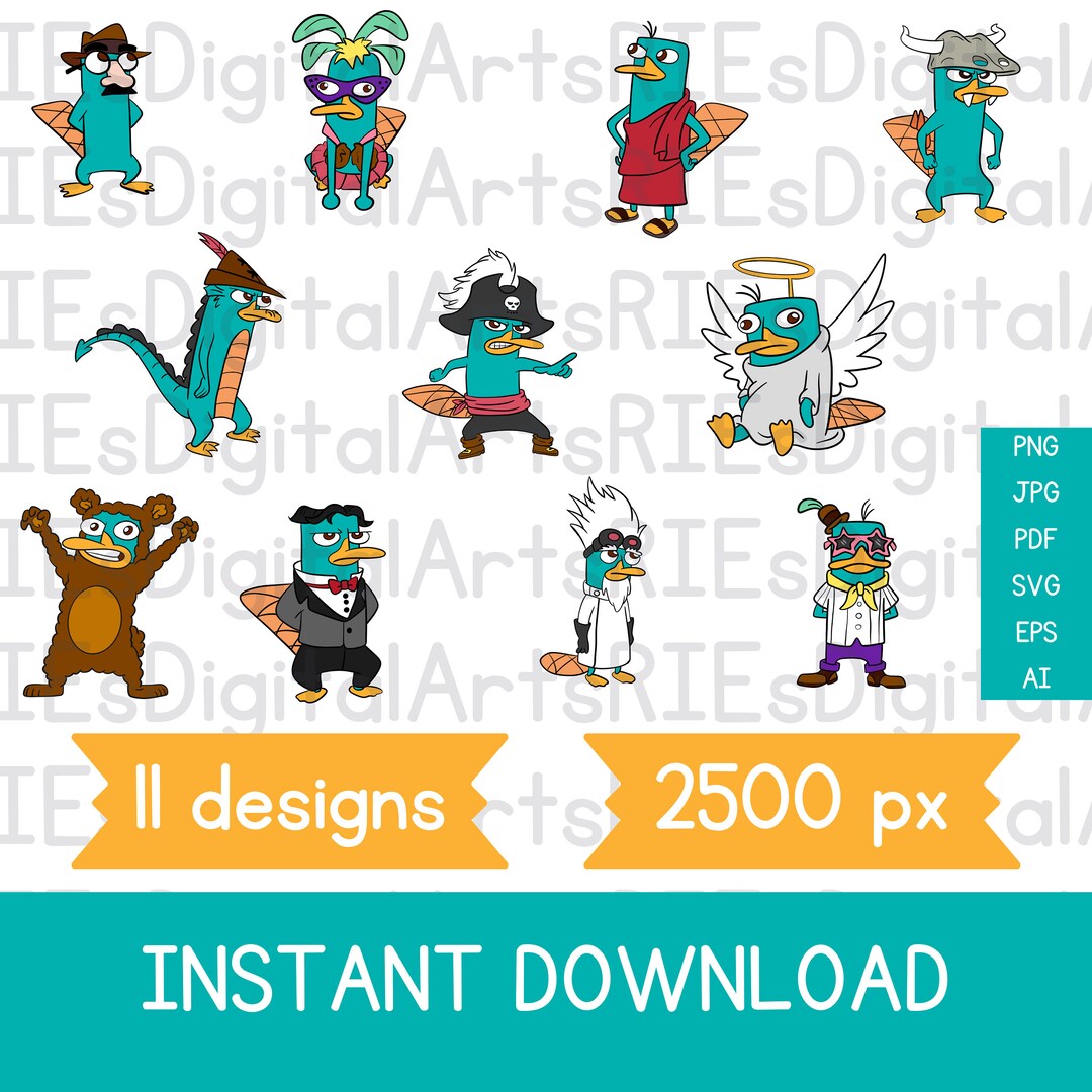 Agent P Costume Perry the Platypus in Costume Phineas and - Etsy