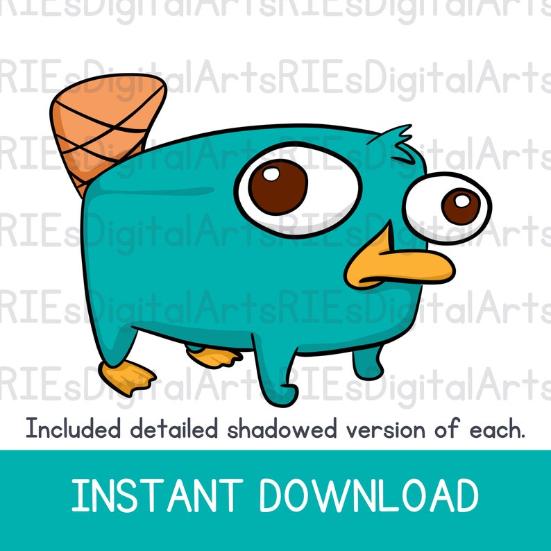 Agent P | Perry the Platypus | Phineas and Ferb | Svg Png Jpg Ai Eps ...