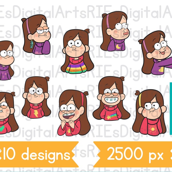 Gravity Falls Mabel Stickers - Etsy