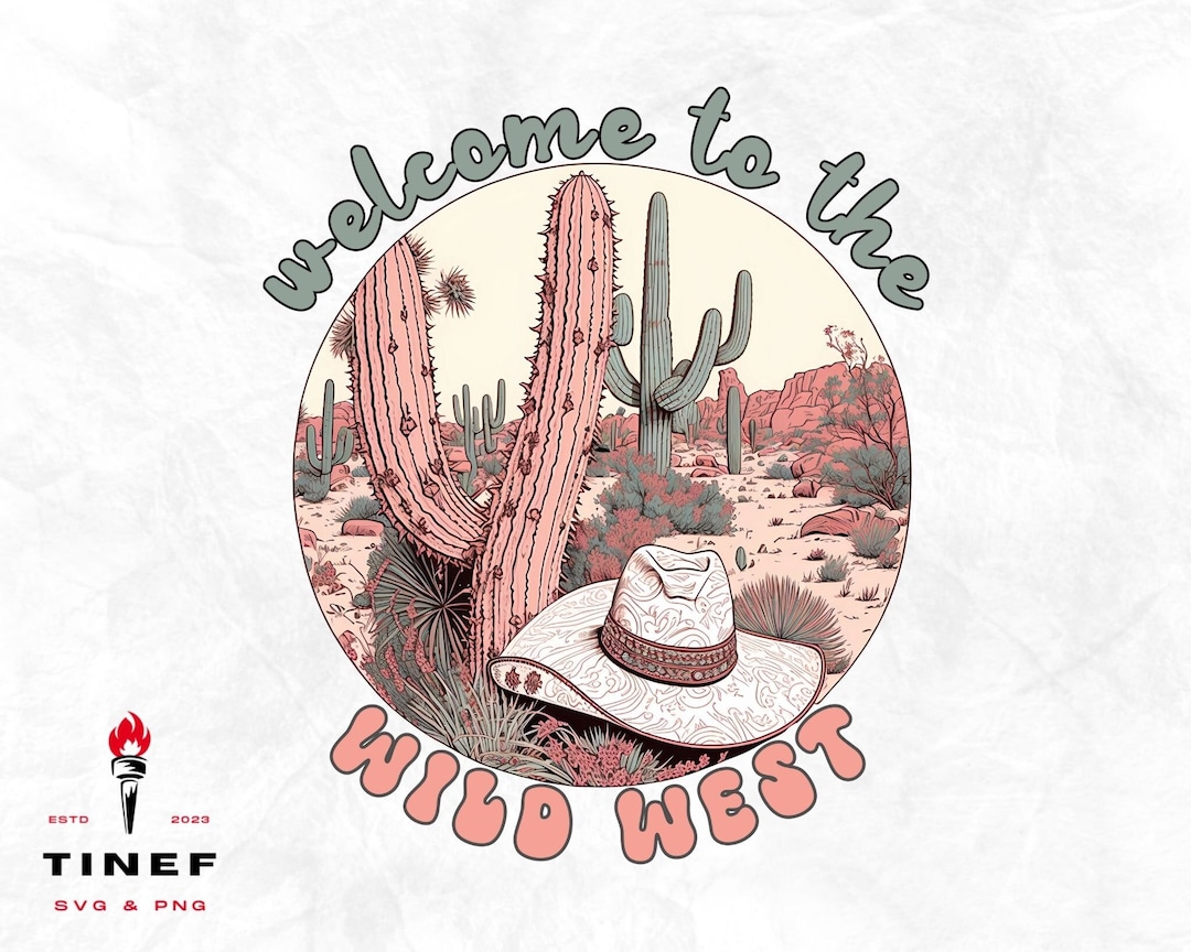 Welcome to the Wild West Png,desert Western Png,cowboy Png,retro ...