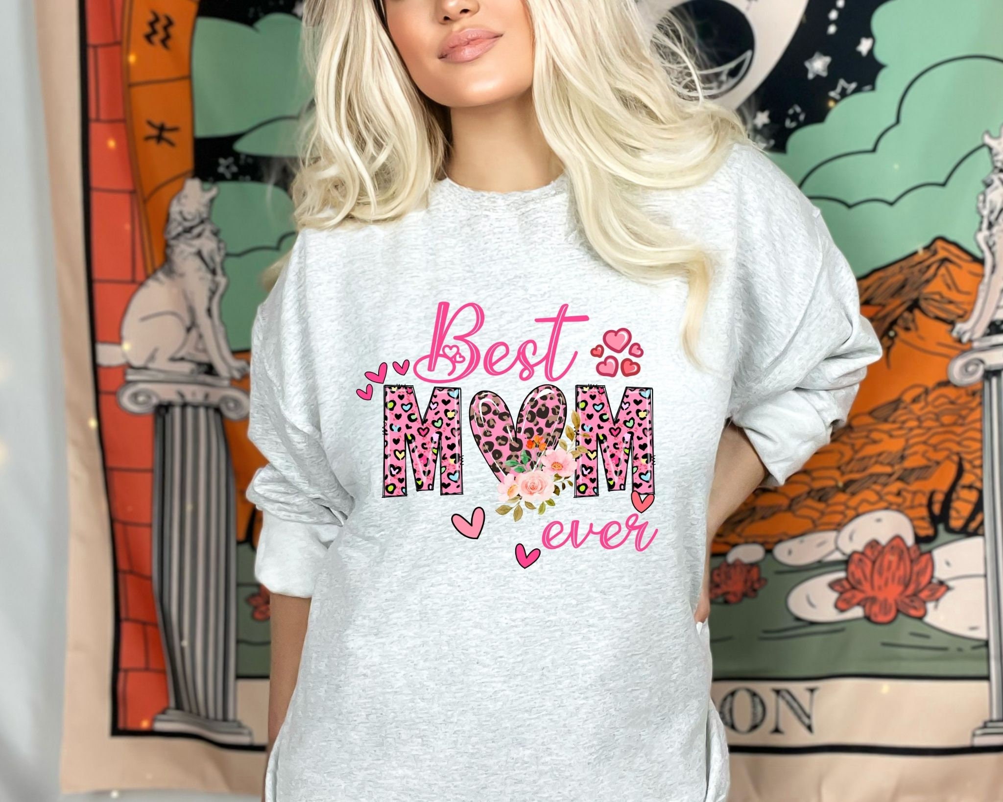 Best Mom Ever Pngbest Mom Pngfloral Mom Pngmothers Day - Etsy