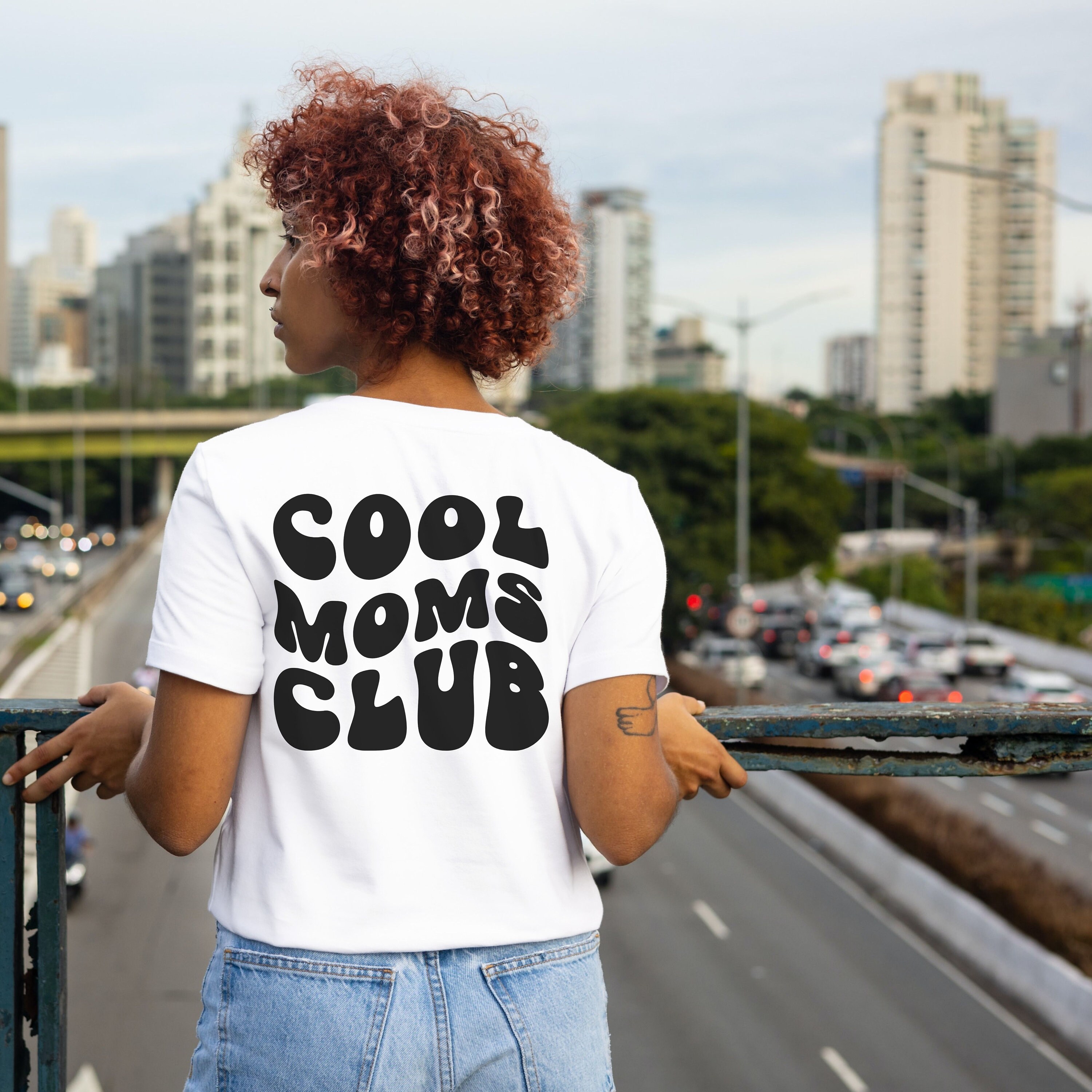 Cool Moms Club Pngfunny Mom Shirttrendy Mama Pngwavy - Etsy