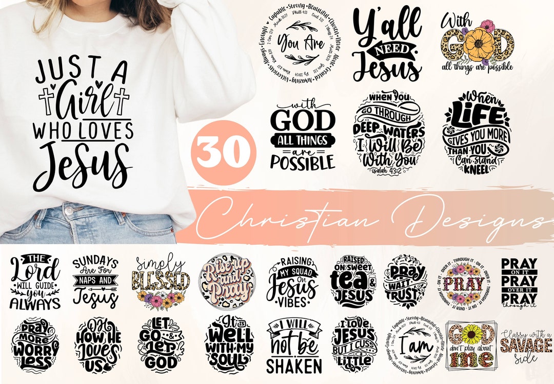 30 Christian Designs PNG Svg,christian Svg Png,jesus Svg,religious Svg ...