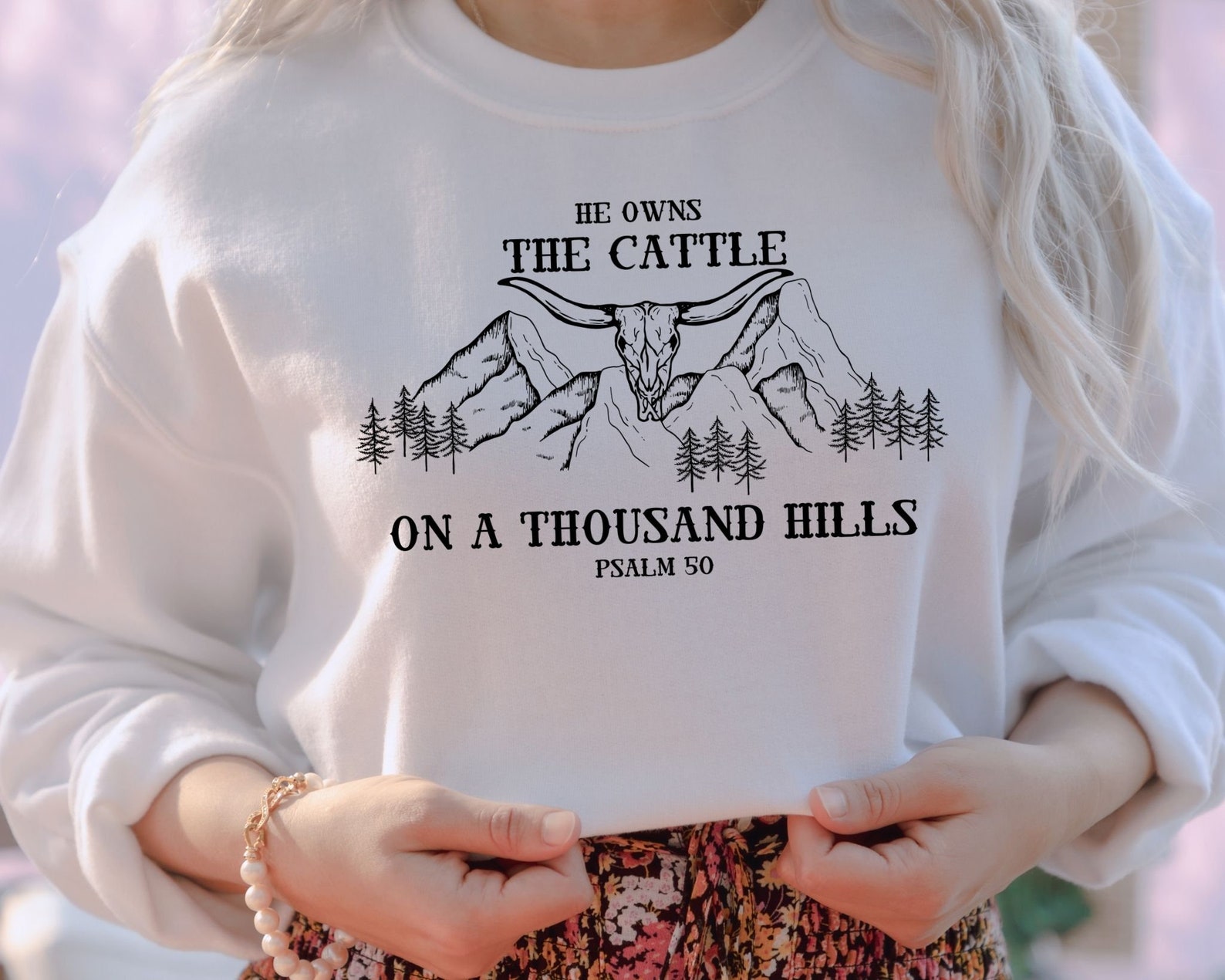 He Owns the Cattle PNG Svg,bible Verse Png Svg,christian Png Svg,bible ...