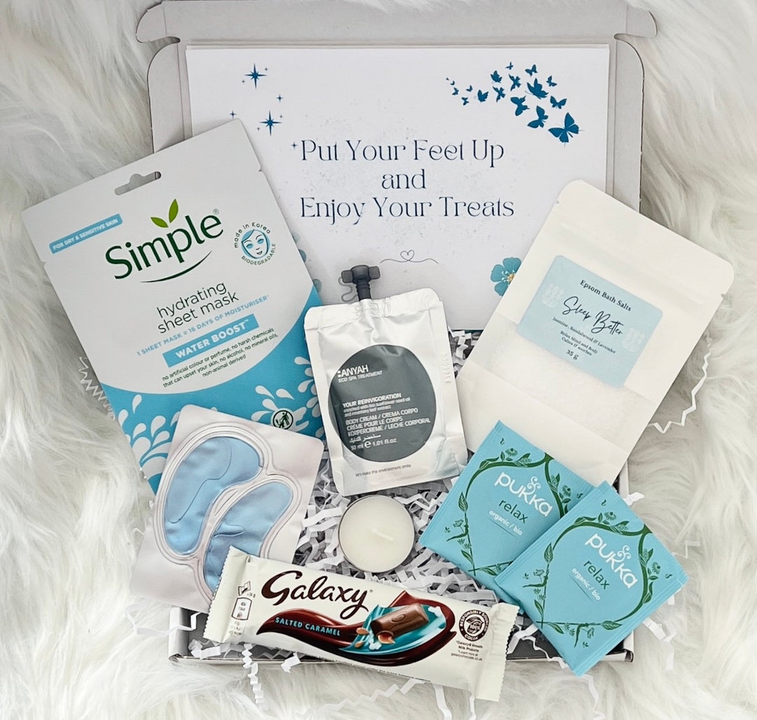 Pamper Gift Box for Her Birthday Relax Pamper Hamper Self Care Package ...