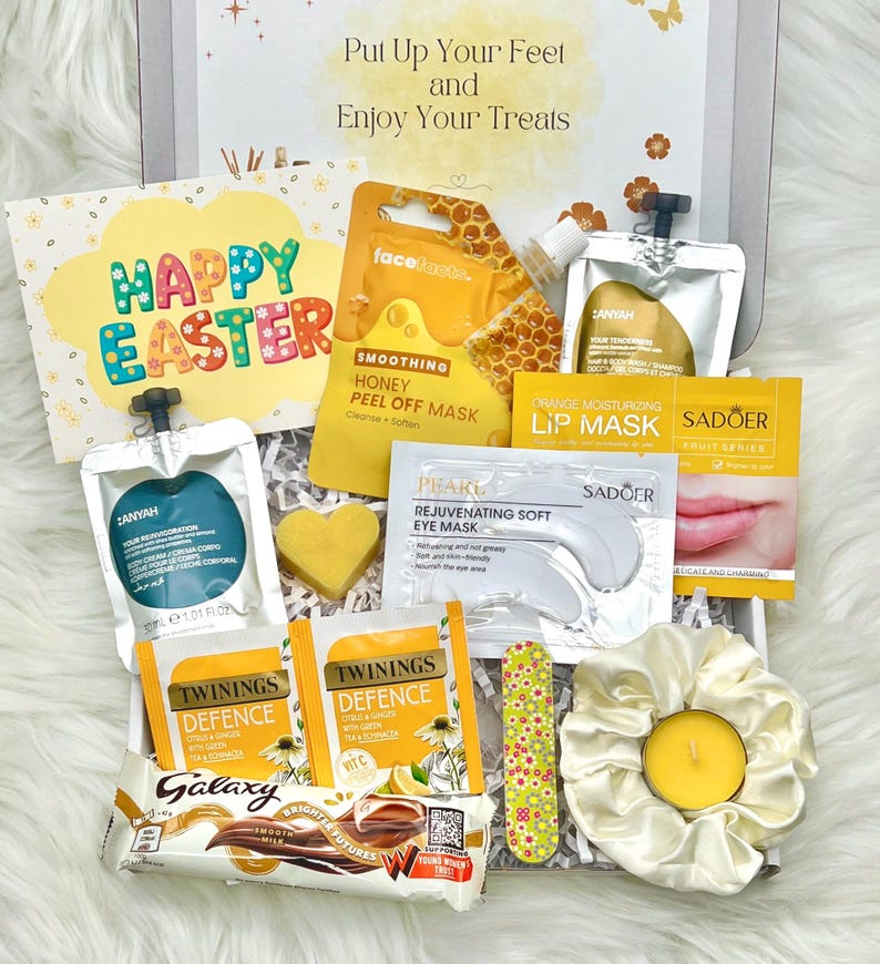 Easter Pamper Gift Box | Self Care Spa Hamper | Relaxation Treat for ...