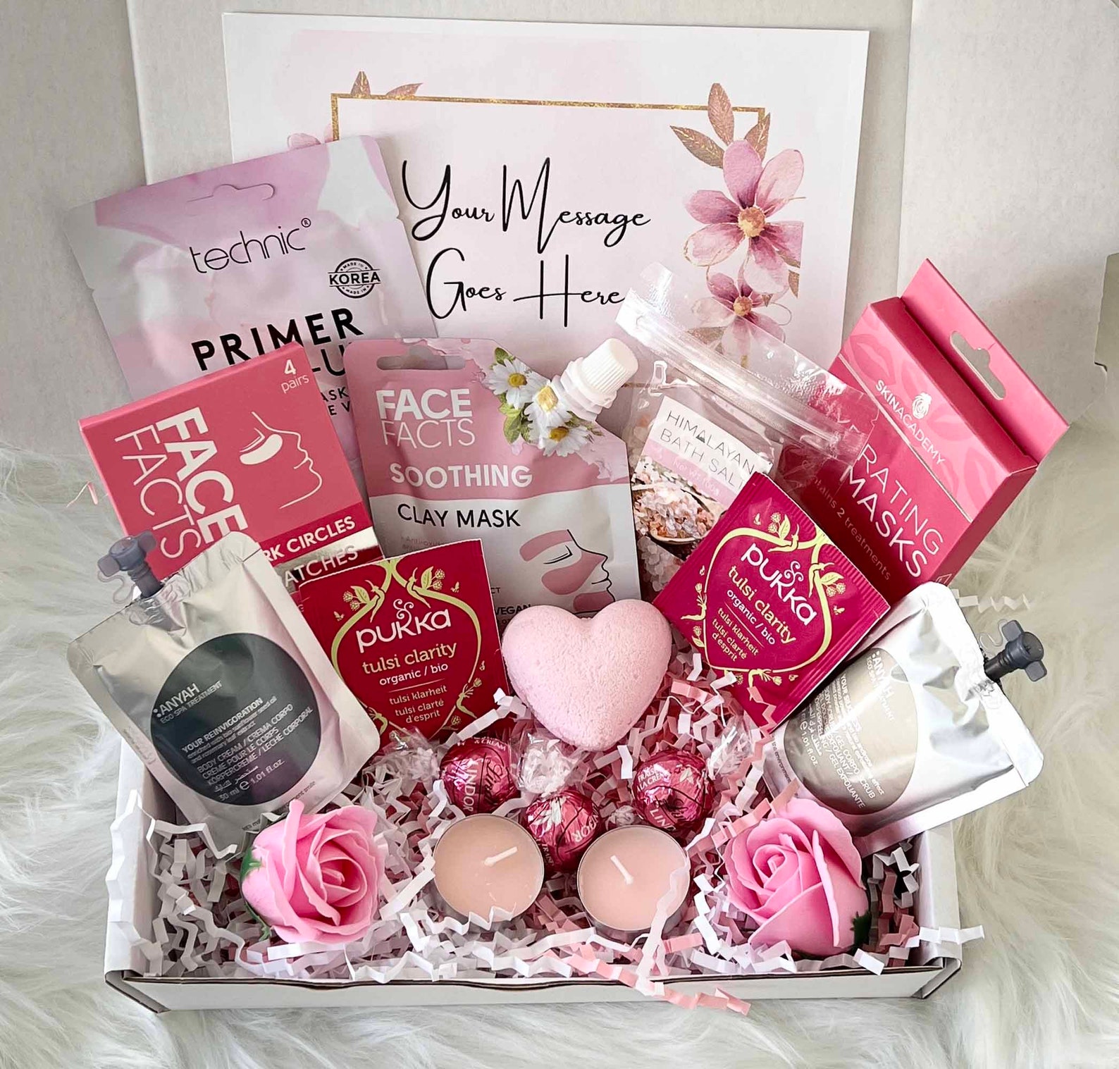 Personalised Self Care Gift Box Care Package for Her Pamper Gift Box ...