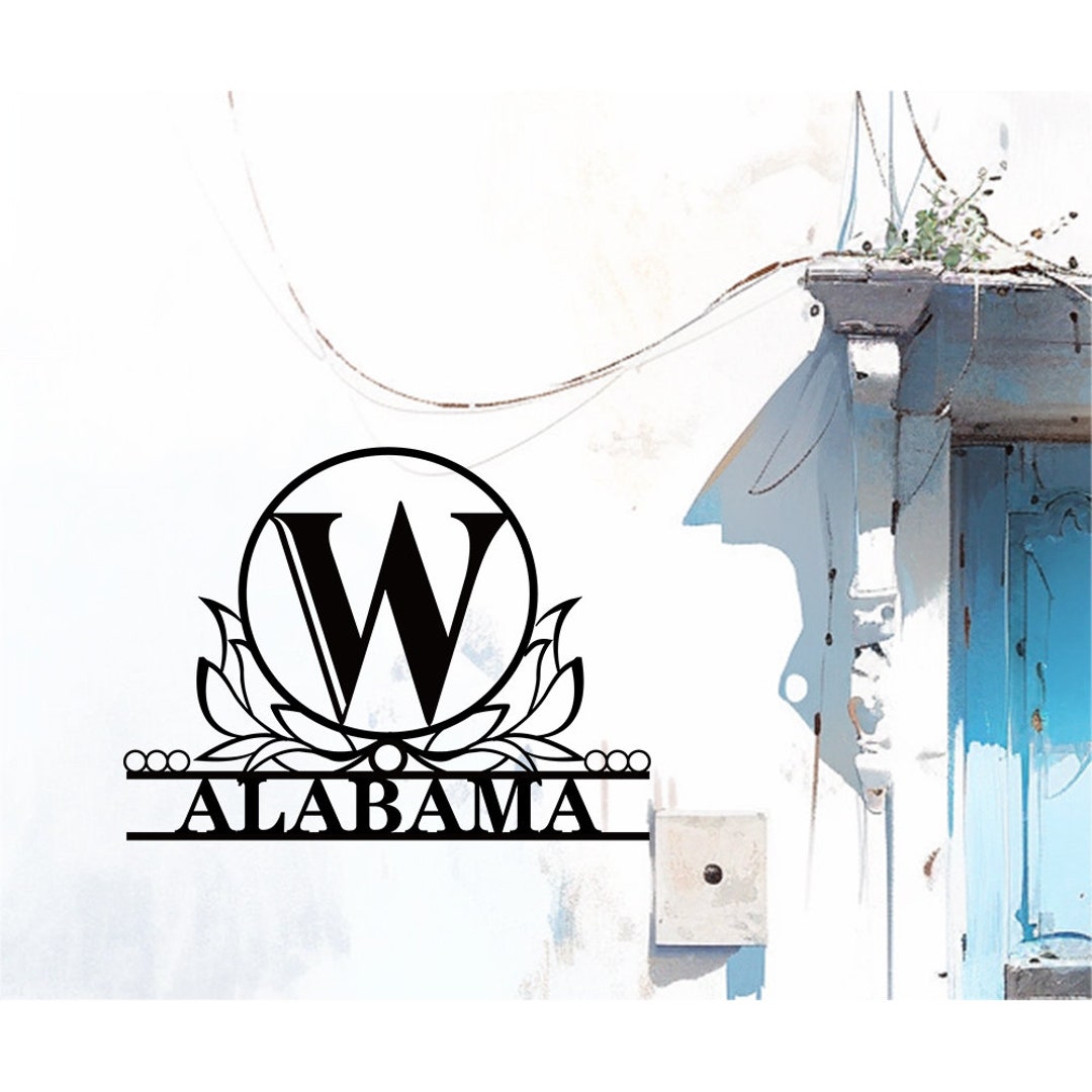 Letrero de nombre inicial personalizado, letrero de almacén de metal ...