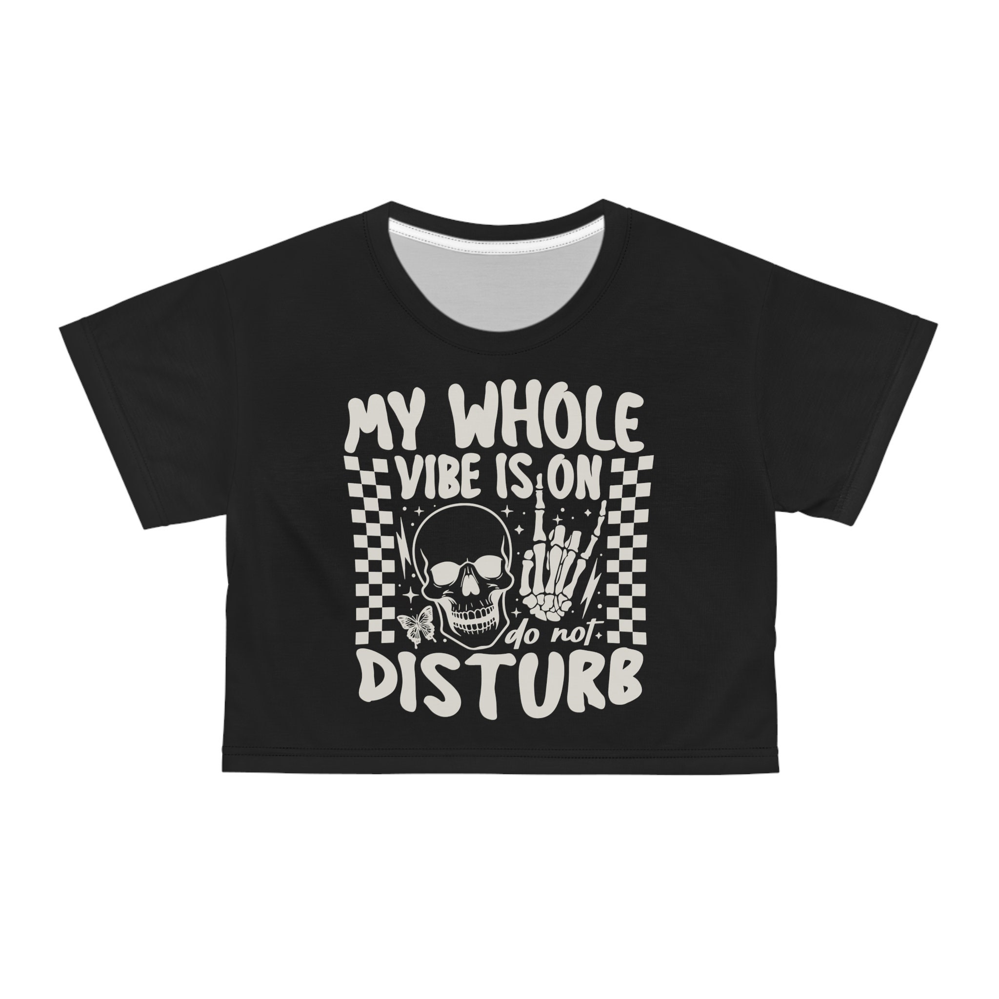 My Whole Vibe is on Do Not Disturb Crop Tee - Etsy