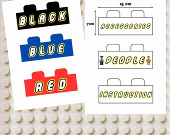 Building Bricks Organization System Printable Labels Spring 2024 Toy ...