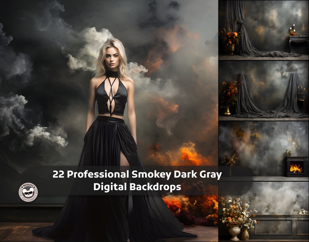 22 Dark Gray Digital Backdrops. High Quality Studio Backgrounds for ...