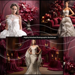 18 Dark Maroon Digital Backdrops. High Quality Studio Backgrounds for ...