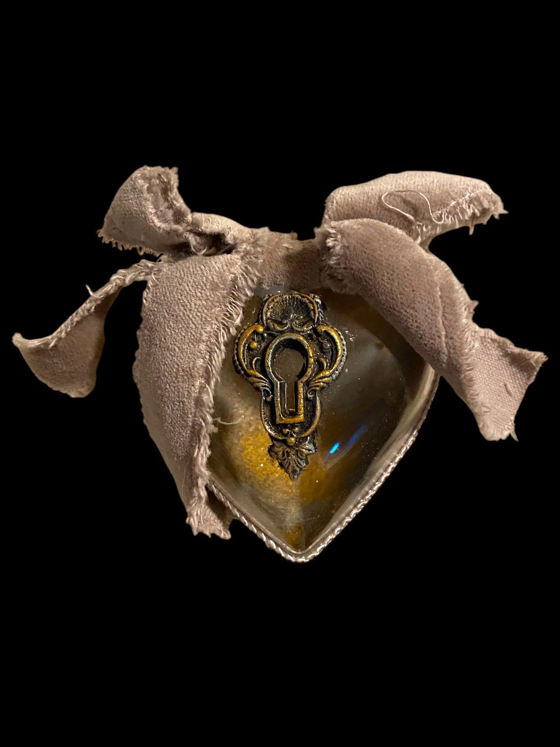 Heart Shaped Lock and Key Ornament - Etsy