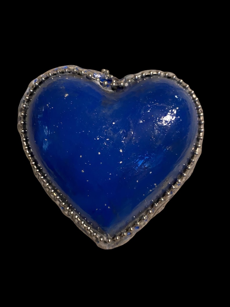 Heart Shaped Blue Bird Ornament - Etsy