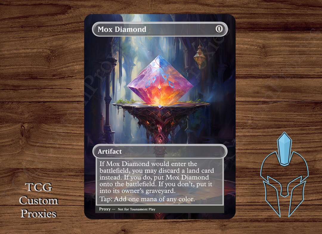 Mox Diamond - Magic Playtest Proxy - Fullart - Etsy