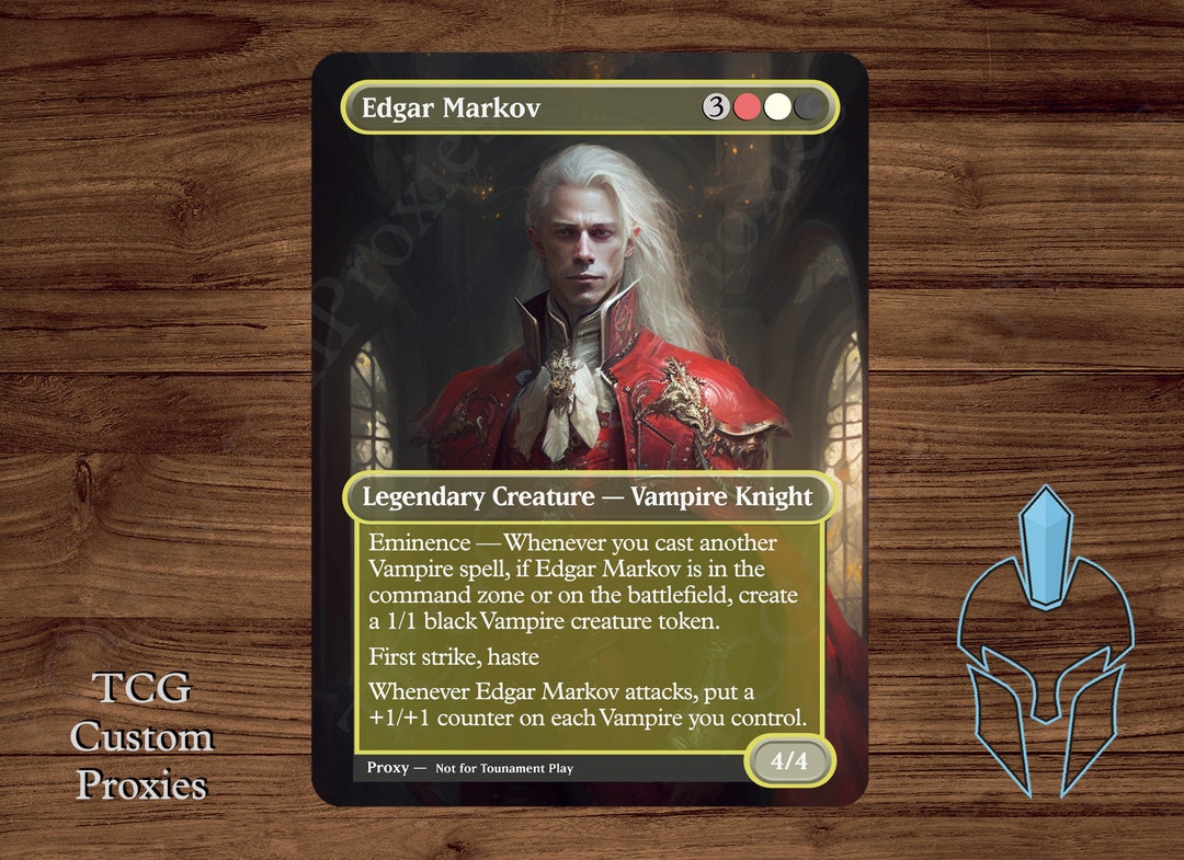 Edgar Markov - Magic Playtest Proxy - Fullart - Etsy