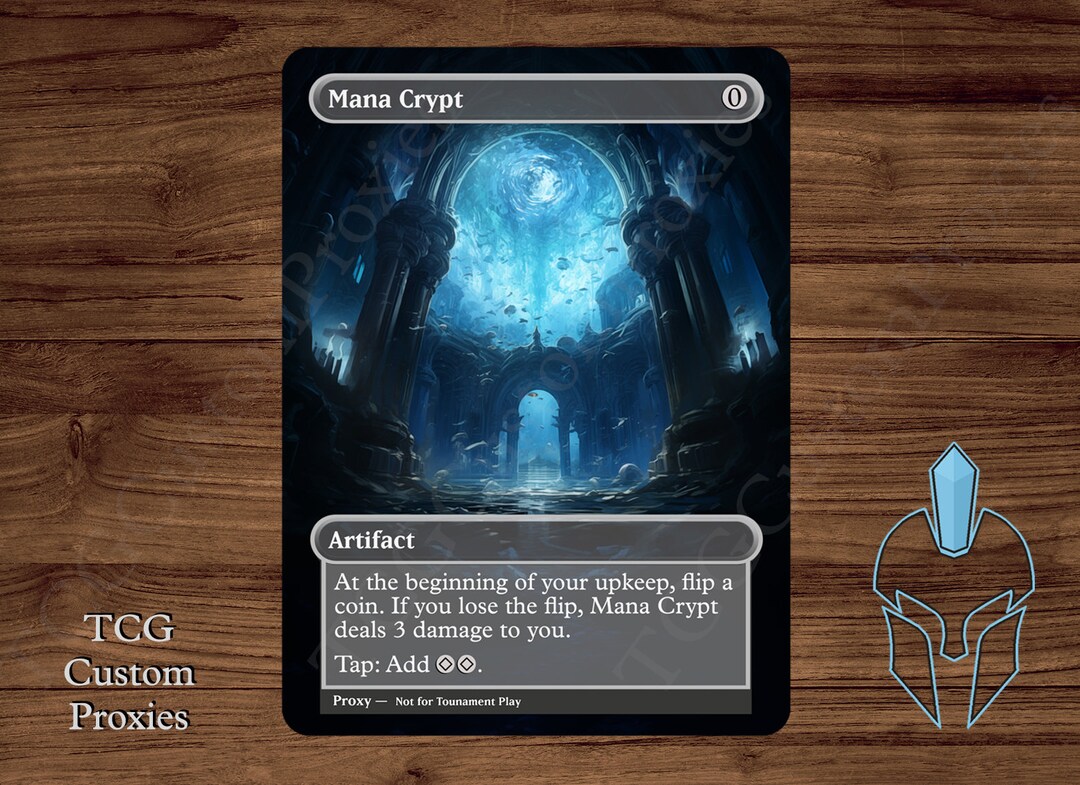 Mana Crypt - Magic Playtest Proxy - Fullart - Etsy