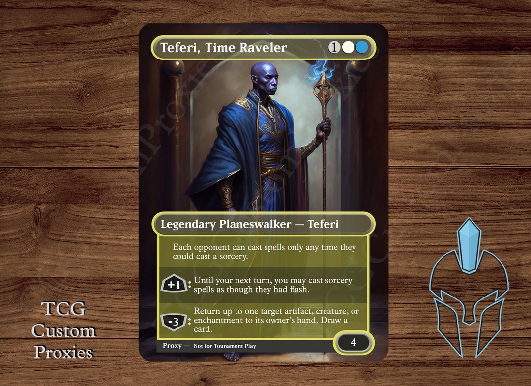 Teferi, Time Raveler - Magic Playtest Proxy - Fullart - Etsy