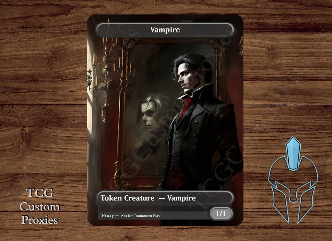 Vampire Token - Magic Playtest Proxy - Fullart - Etsy