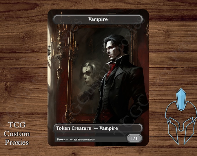 Vampire Token Magic Playtest Proxy Fullart - Etsy