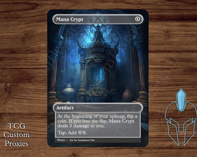 Mana Crypt Magic Playtest Proxy Fullart - Etsy