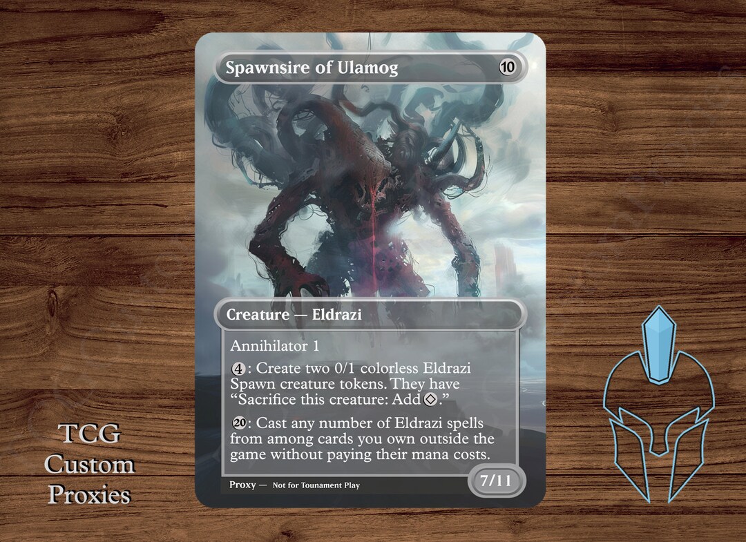 Spawnsire of Ulamog - Magic Playtest Proxy - Fullart - Etsy