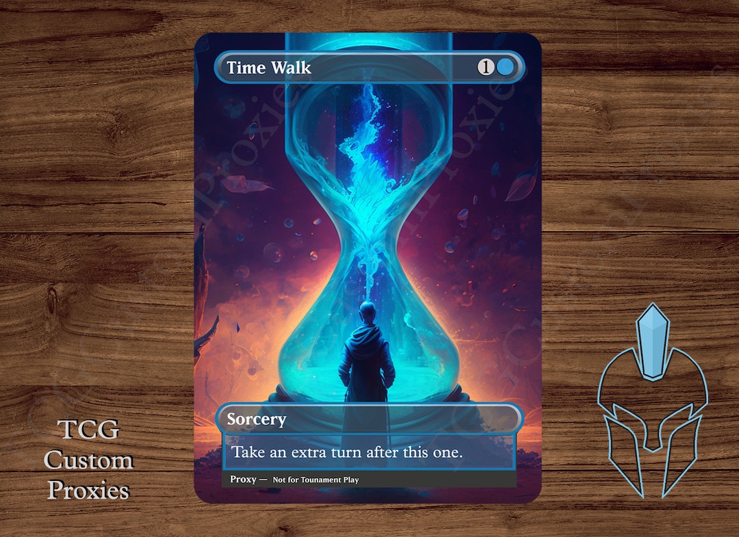 Time Walk - Magic Playtest Proxy - Fullart - Etsy