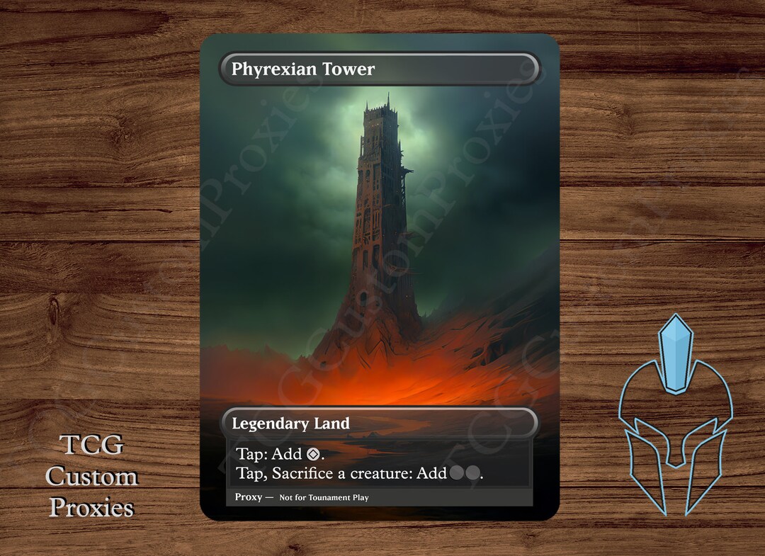 Phyrexian Tower - Magic Playtest Proxy - Fullart - Etsy